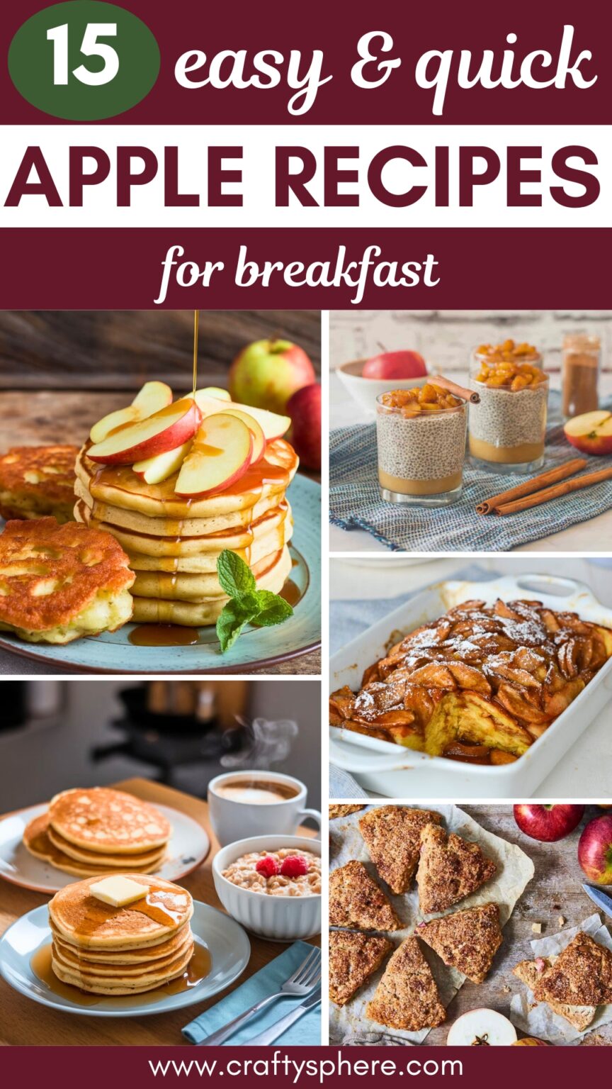 Need a Healthy Breakfast? 15 Easy Apple Recipe Ideas! – Crafty Sphere