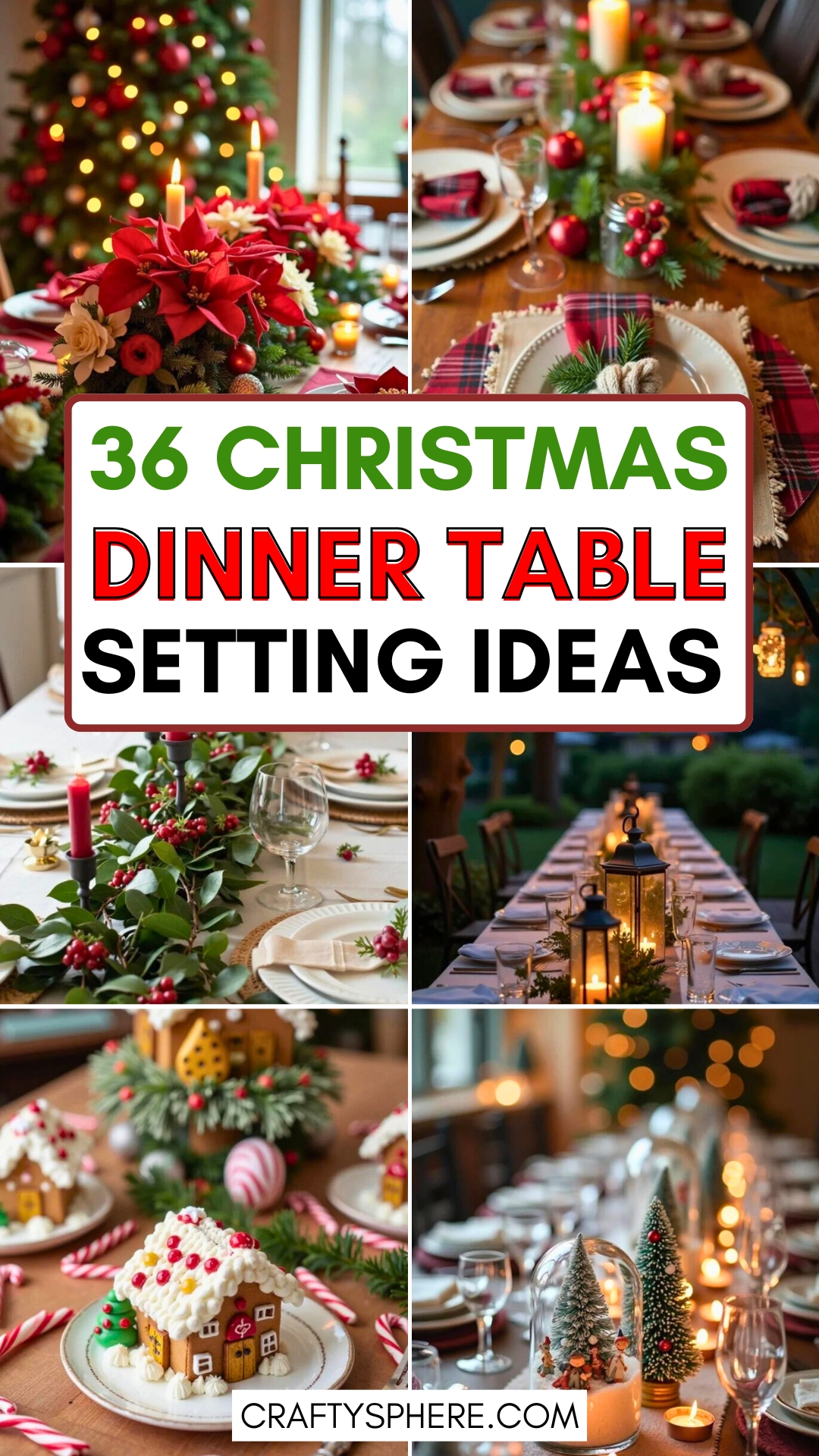 Setting a Holiday Table? 36 Christmas Dinner Ideas! – Crafty Sphere