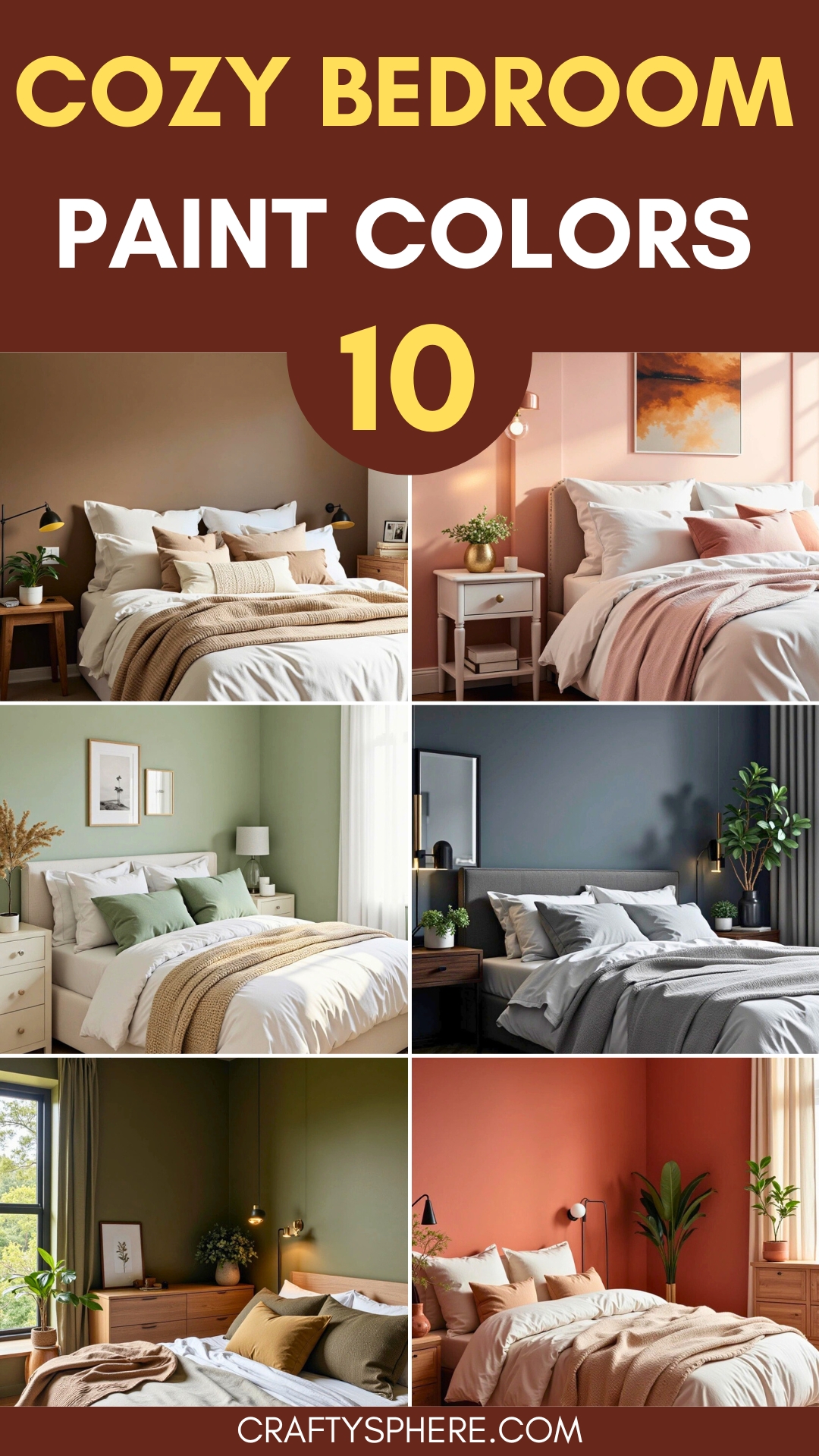 Painting Your Bedroom? 10 Cozy Color Palette Ideas! – Crafty Sphere