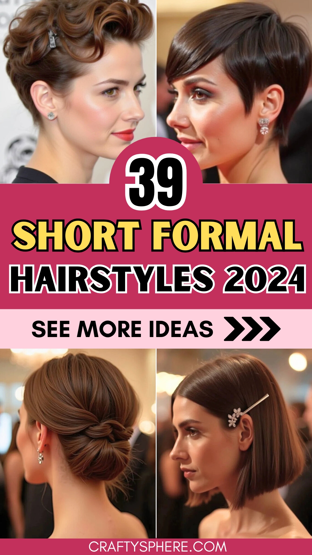 Need Short Formal Hair? 39 Stylish Hairstyle Ideas! – Crafty Sphere
