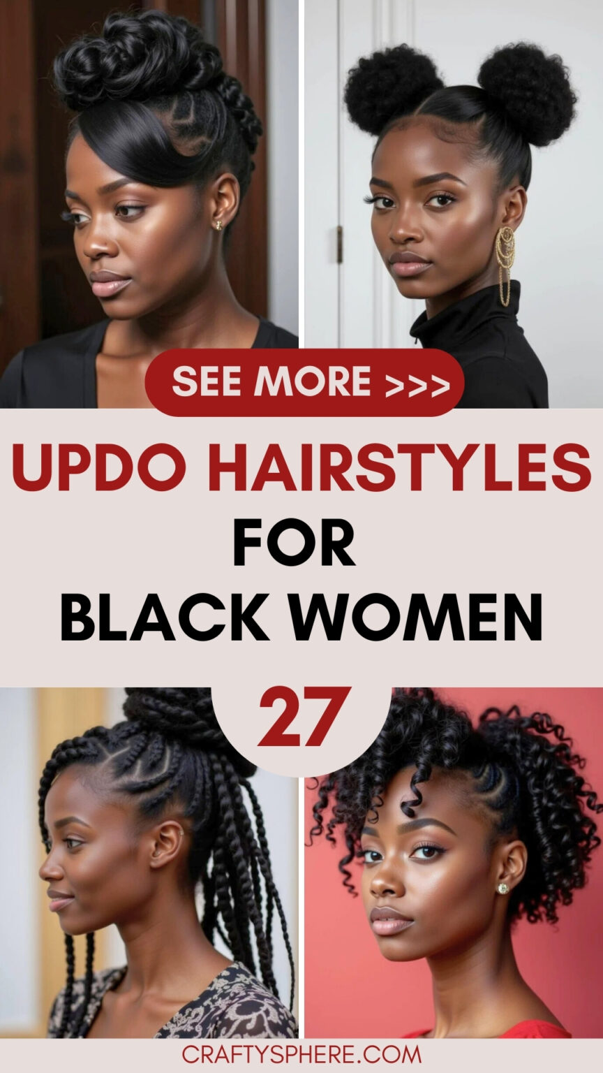 How to Style Natural Hair Updos? 27 Elegant Looks! – Crafty Sphere