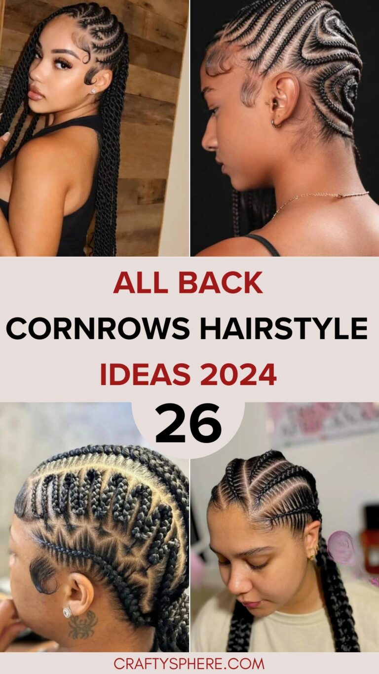 Love Cornrows? 26 Sleek All-Back Hairstyle Ideas! – Crafty Sphere