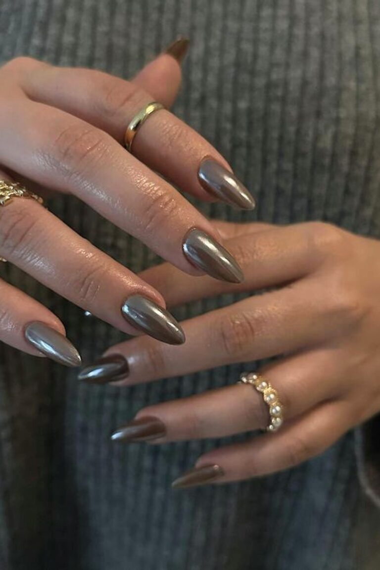 Want Chocolate Nails? 24 Chrome Design Inspirations! – Crafty Sphere
