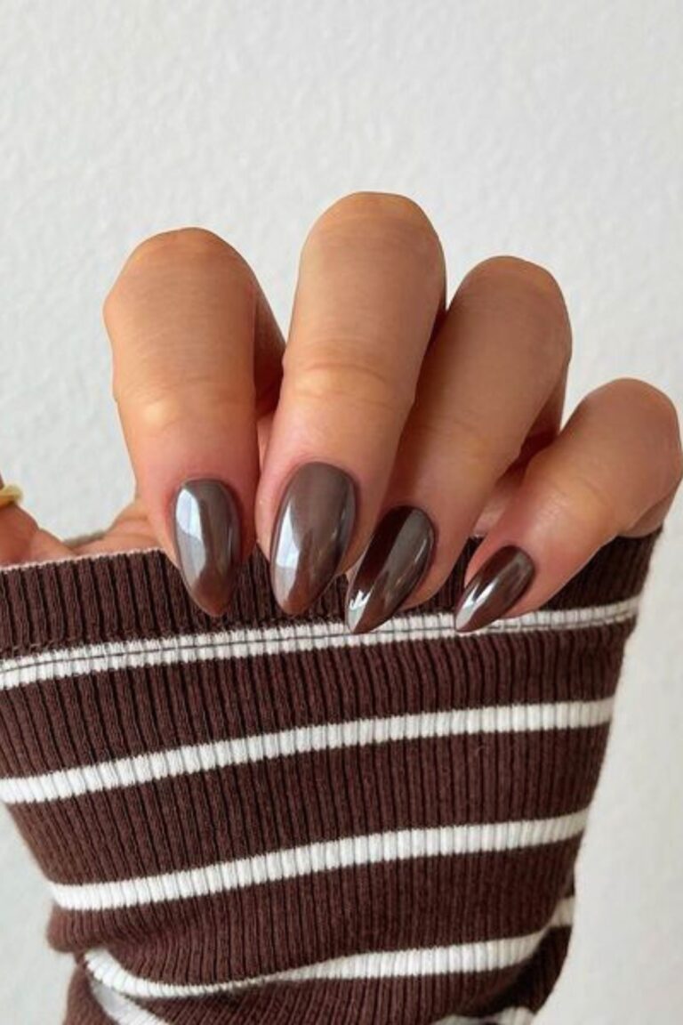 Want Chocolate Nails? 24 Chrome Design Inspirations! – Crafty Sphere