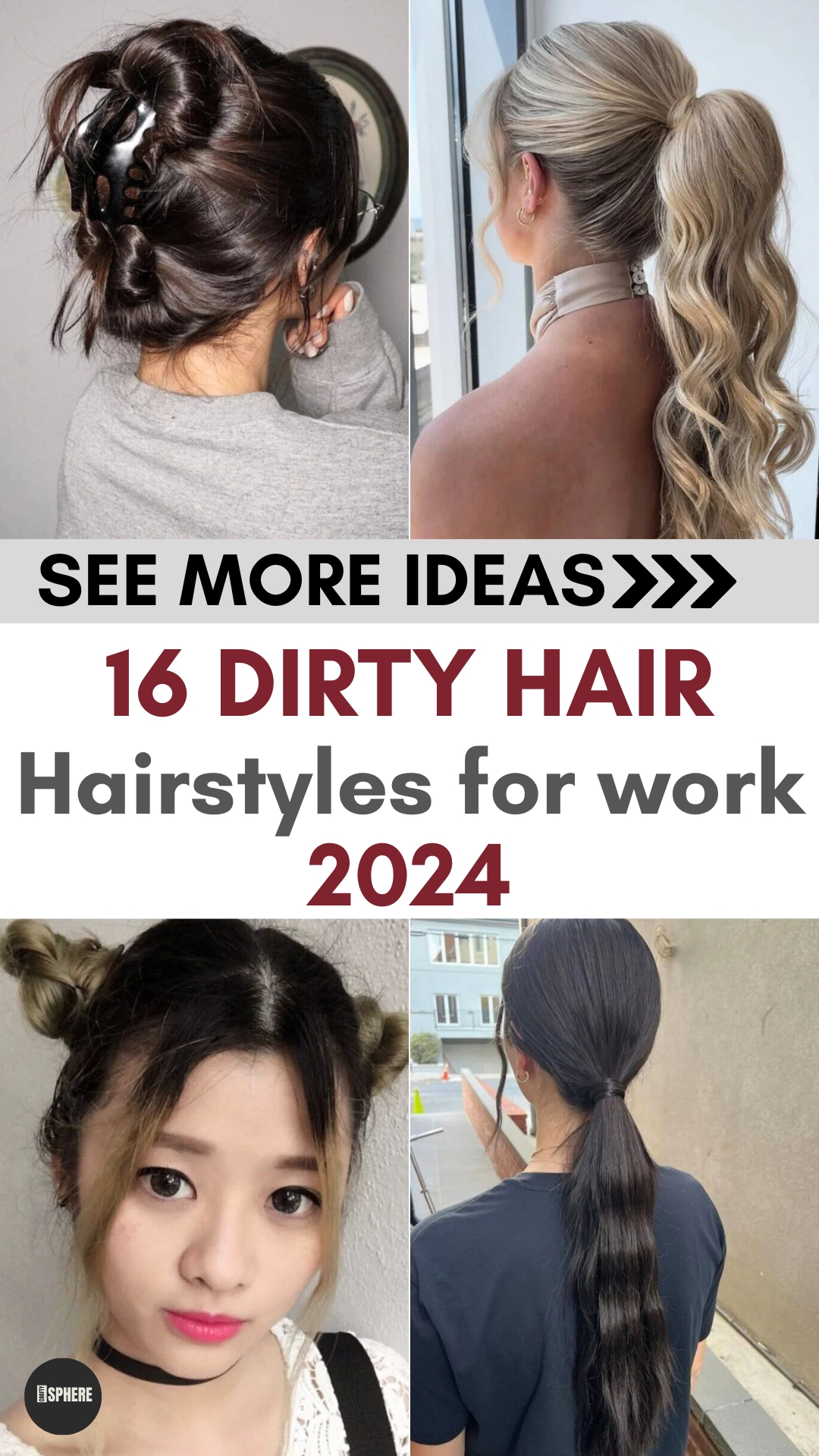 Need a Quick Work Look? 16 Dirty Hair Hairstyles! – Crafty Sphere