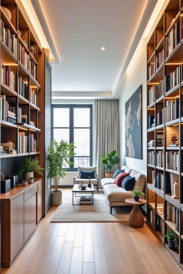 Narrow Living Room? 24 Space-Saving Layout Ideas! – Crafty Sphere