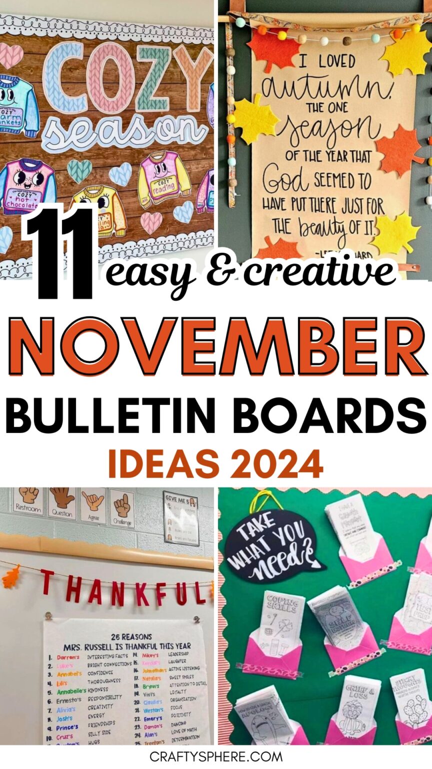 Decorating a Bulletin Board? 11 November Ideas! – Crafty Sphere