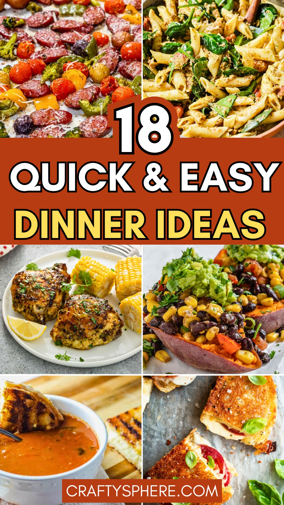 Short on Dinner Time? 18 Quick & Easy Meal Ideas! – Crafty Sphere