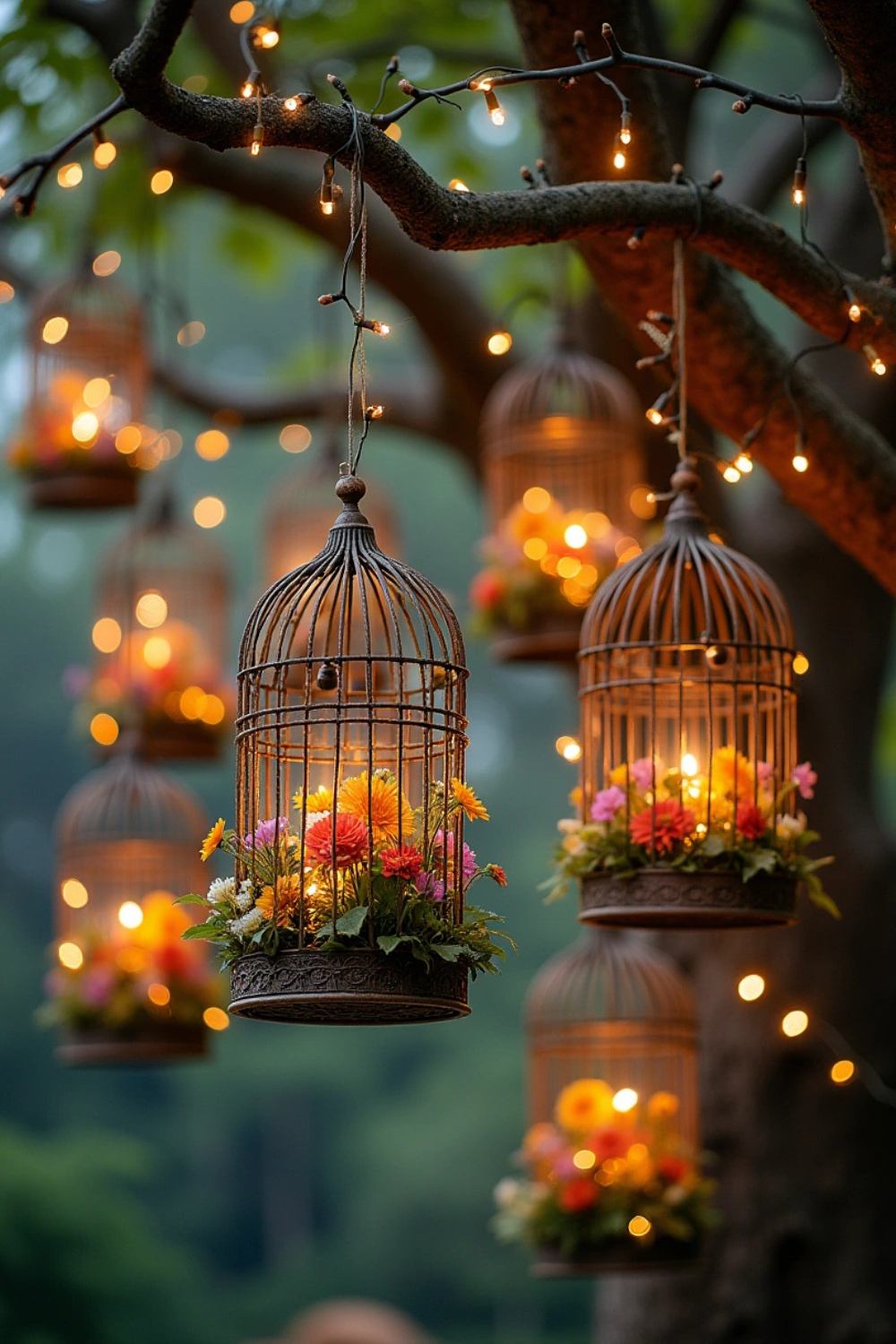 Love Vintage Charm? 23 Creative Ways to Repurpose Bird Cages! – Crafty ...