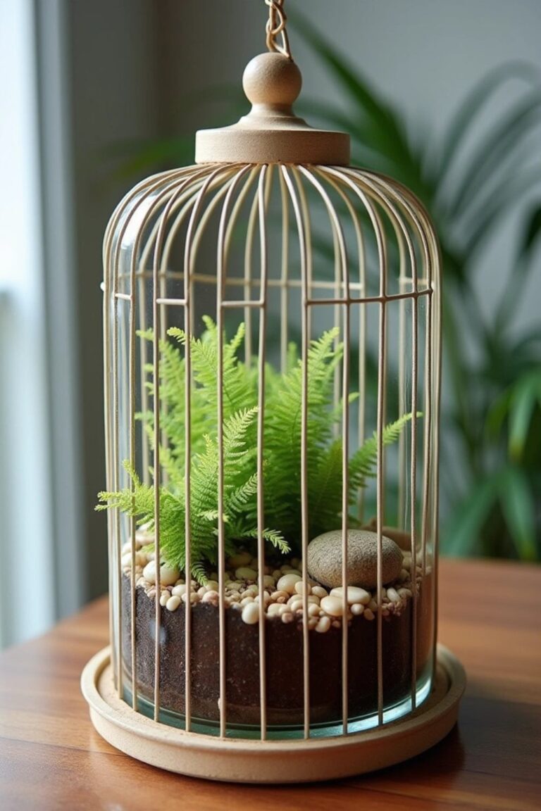 Love Vintage Charm? 23 Creative Ways to Repurpose Bird Cages! – Crafty ...