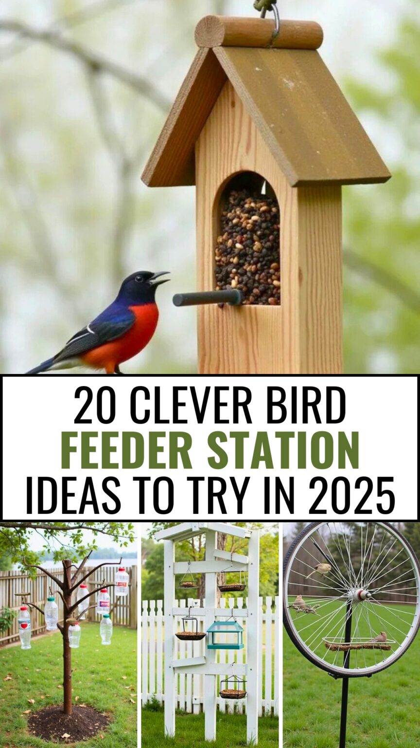 Love Backyard Birds? 20 Creative Feeding Station Setups! – Crafty Sphere