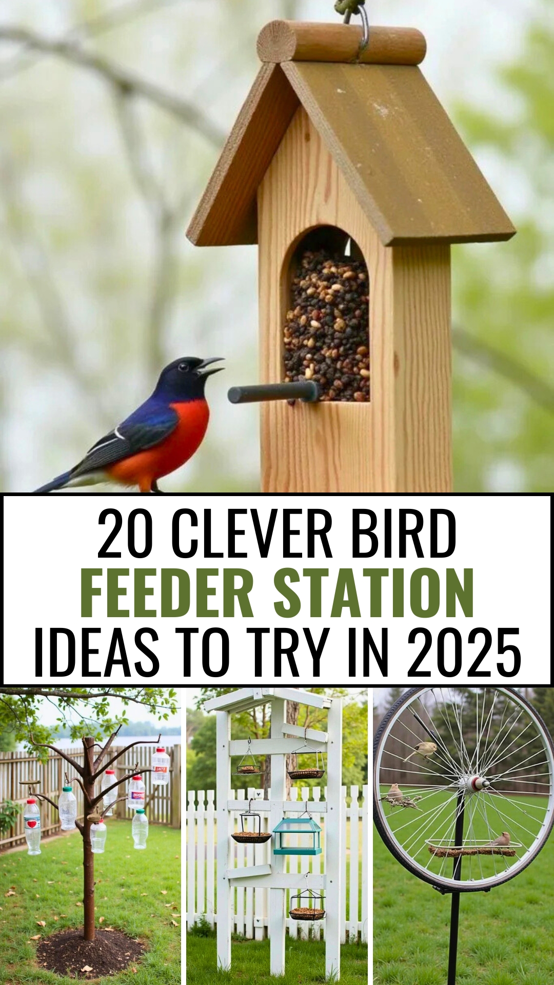 Love Backyard Birds? 20 Creative Feeding Station Setups! – Crafty Sphere