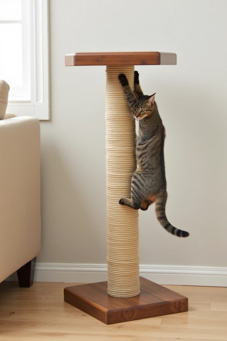 Tired of Ruined Furniture? 16 DIY Scratching Post Solutions! – Crafty ...