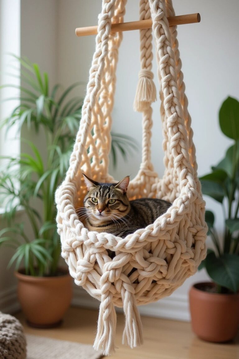 Want Pampered Pets? 26 Cozy Cat Hammock Projects to DIY! – Crafty Sphere