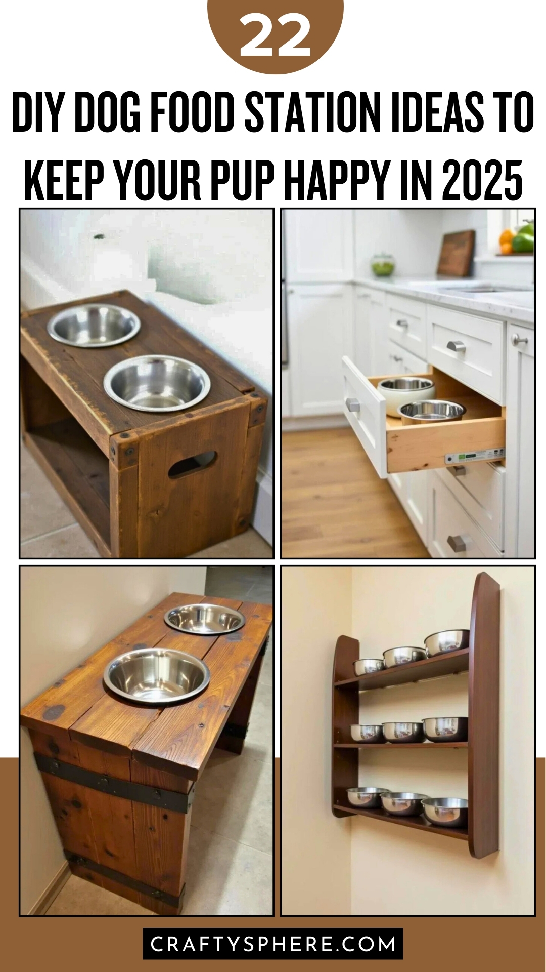 Need Organized Feeding? 22 Practical Dog Meal Station Plans! – Crafty ...