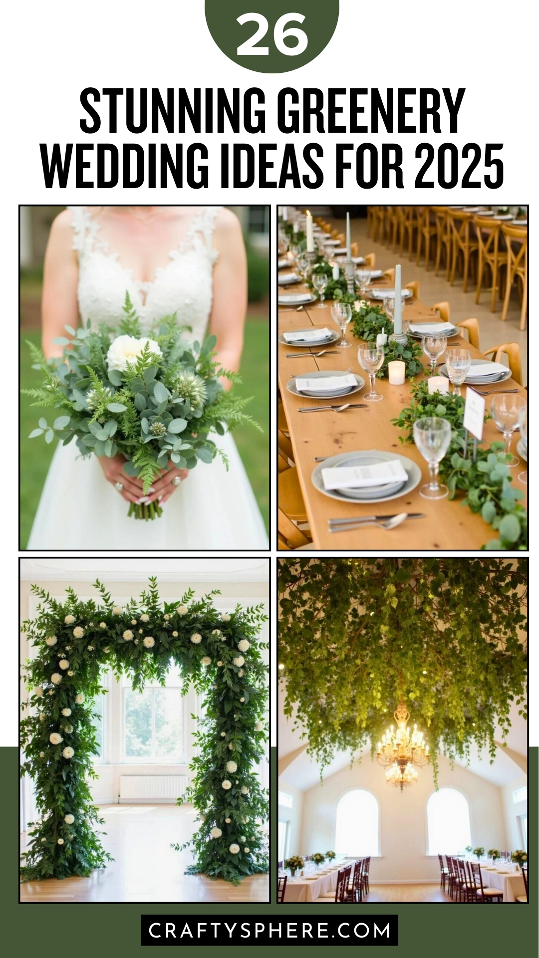 Want Lush Decor? 26 Stunning Green-Themed Wedding Concepts! – Crafty Sphere