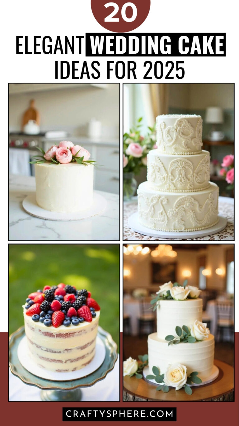 Want Timeless Elegance? 20 Stunning Yet Simple Cake Designs! – Crafty ...