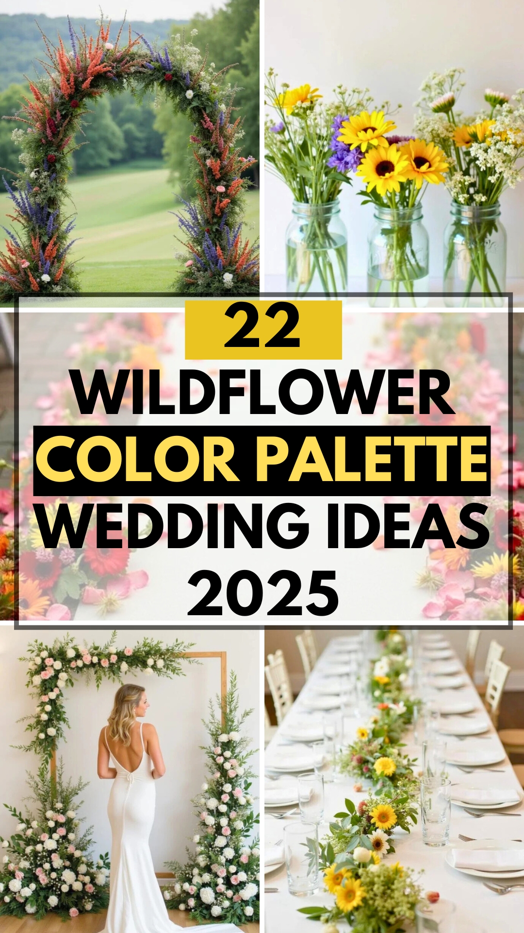 Planning a Rustic Wedding? 22 Gorgeous Wildflower Color Schemes ...