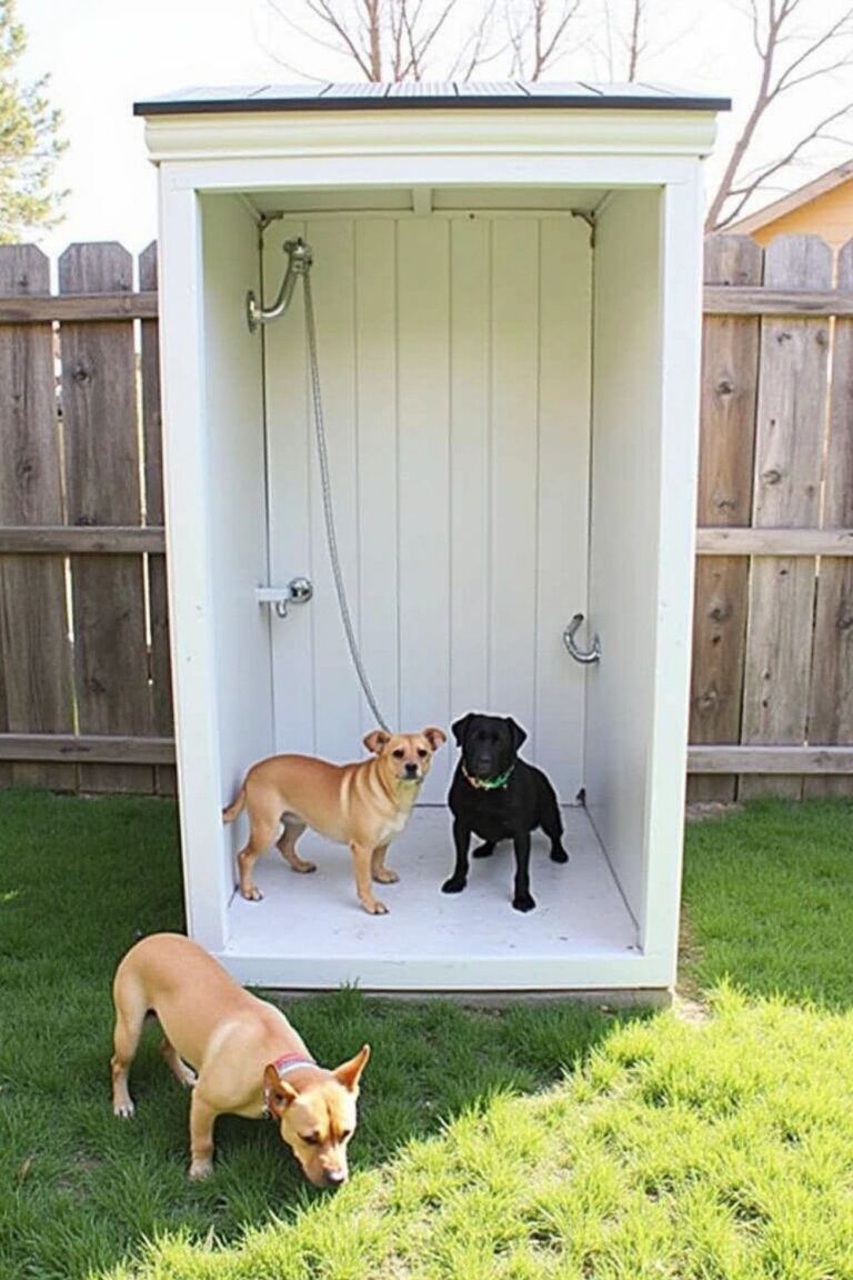 Tired of Muddy Paws? 26 Practical Dog Washing Station Plans! – Crafty ...