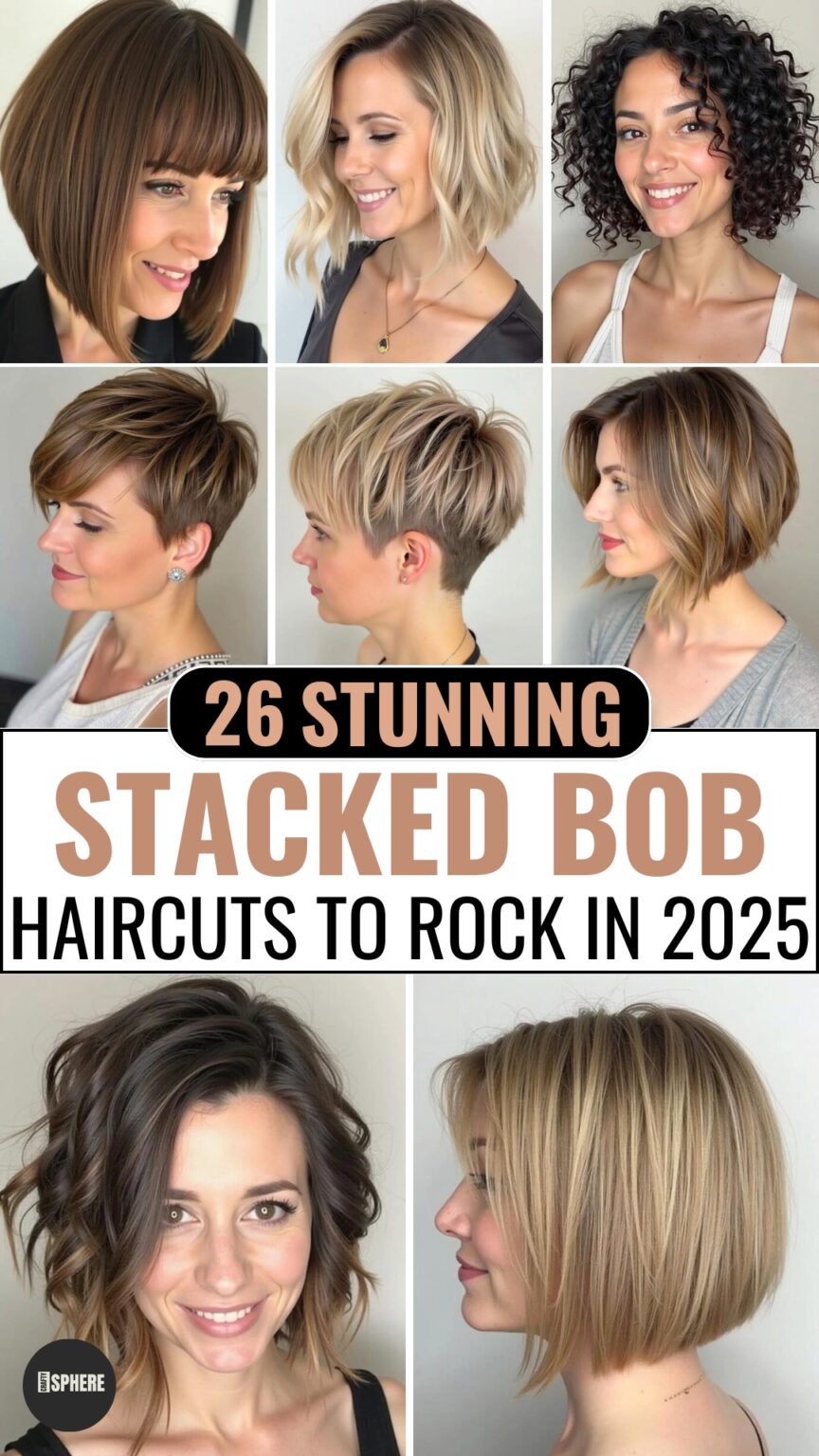 Want Dimensional Style? 26 Voluminous Stacked Bob Variations! – Crafty ...