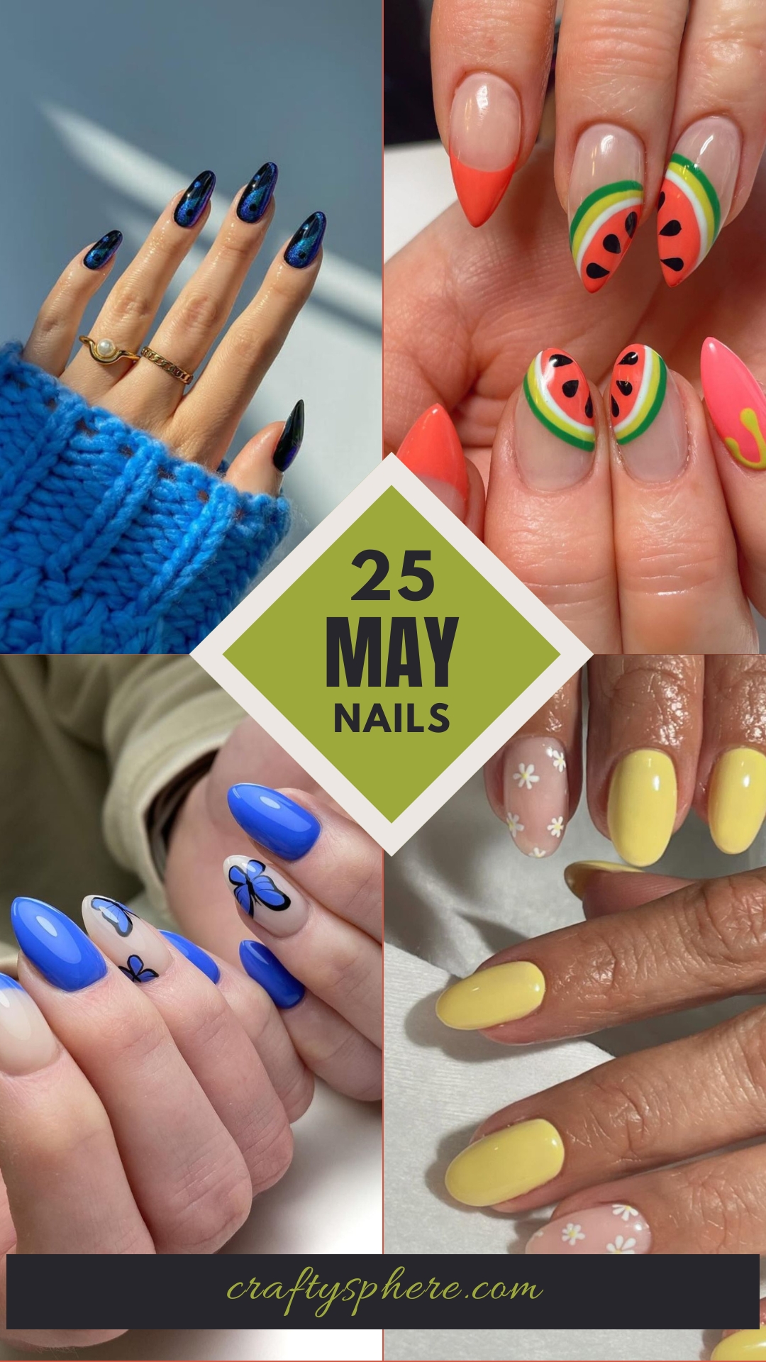 Celebrating Spring? 25 Floral & Bright May Nail Inspirations! – Crafty ...